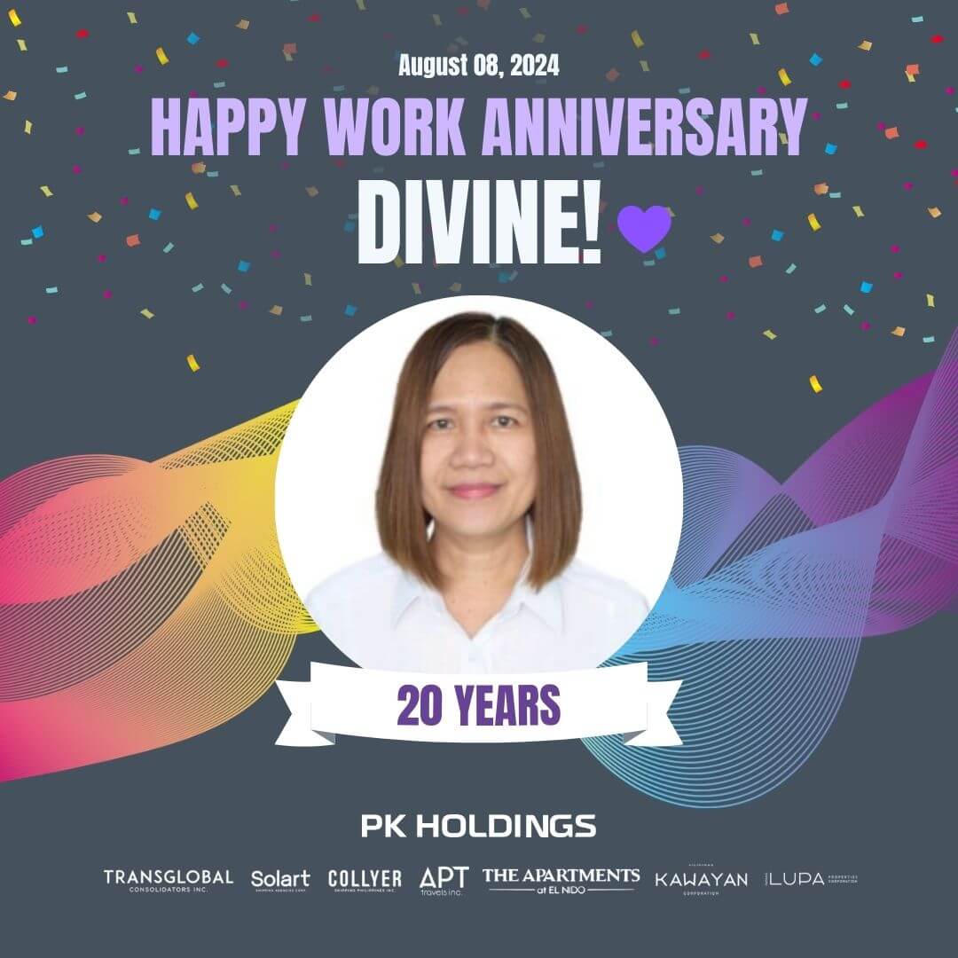 August Work Anniversary Celebrants - PK Holdings