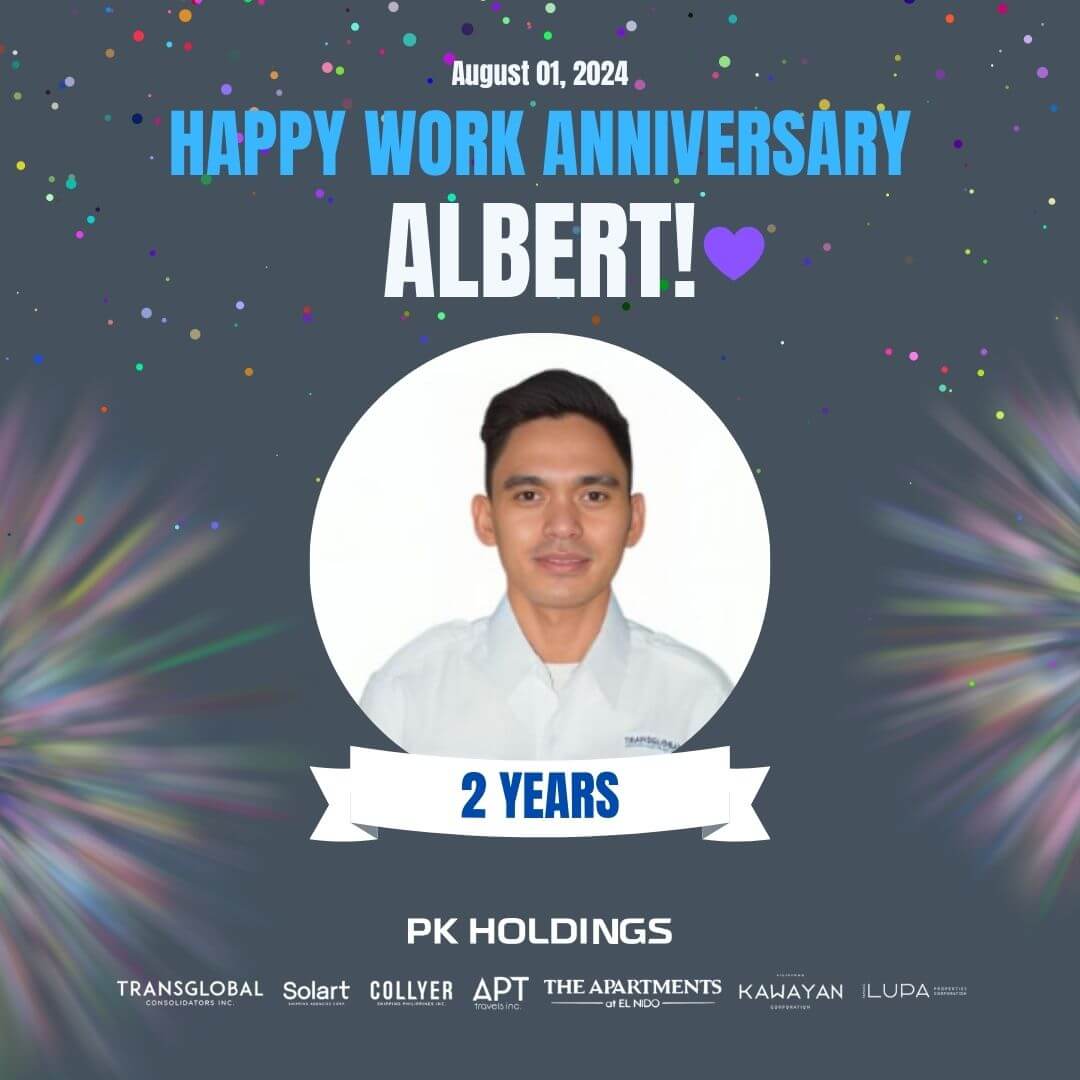 August Work Anniversary Celebrants - PK Holdings